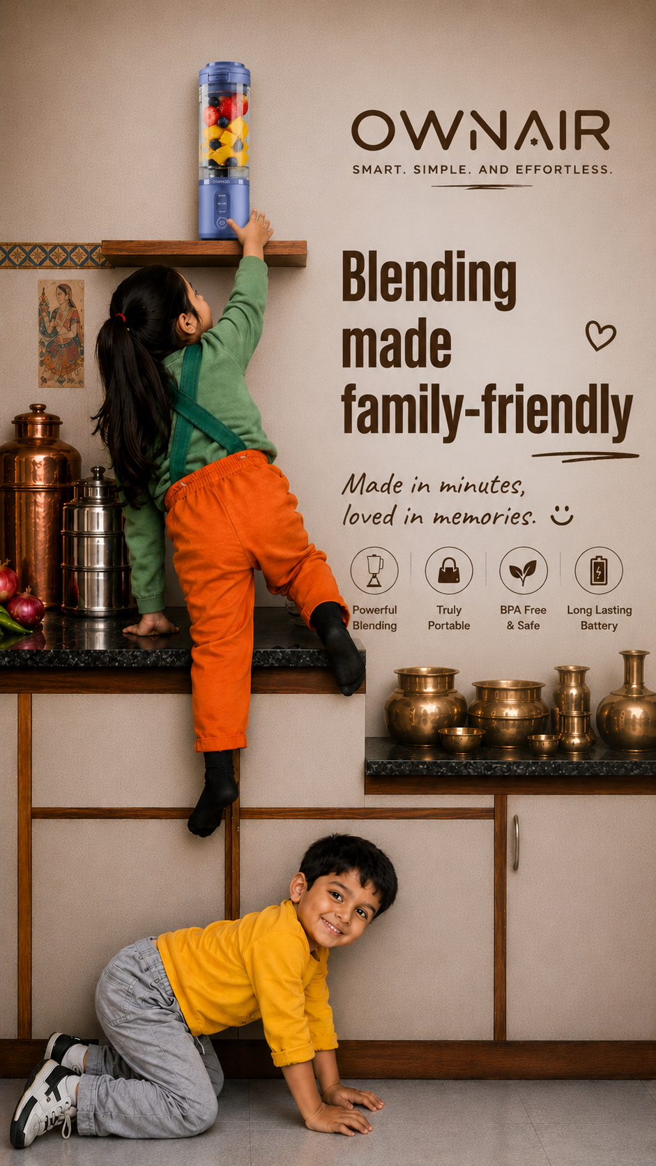 How OWNAIR Blast Portable Blender Makes Healthy Family Moments Easier ...