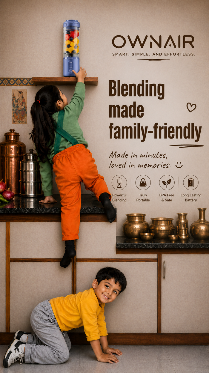 How OWNAIR Blast Portable Blender Makes Healthy Family Moments Easier ...